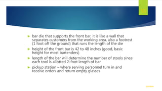 Lesson 7 bar & beverages | PPTX