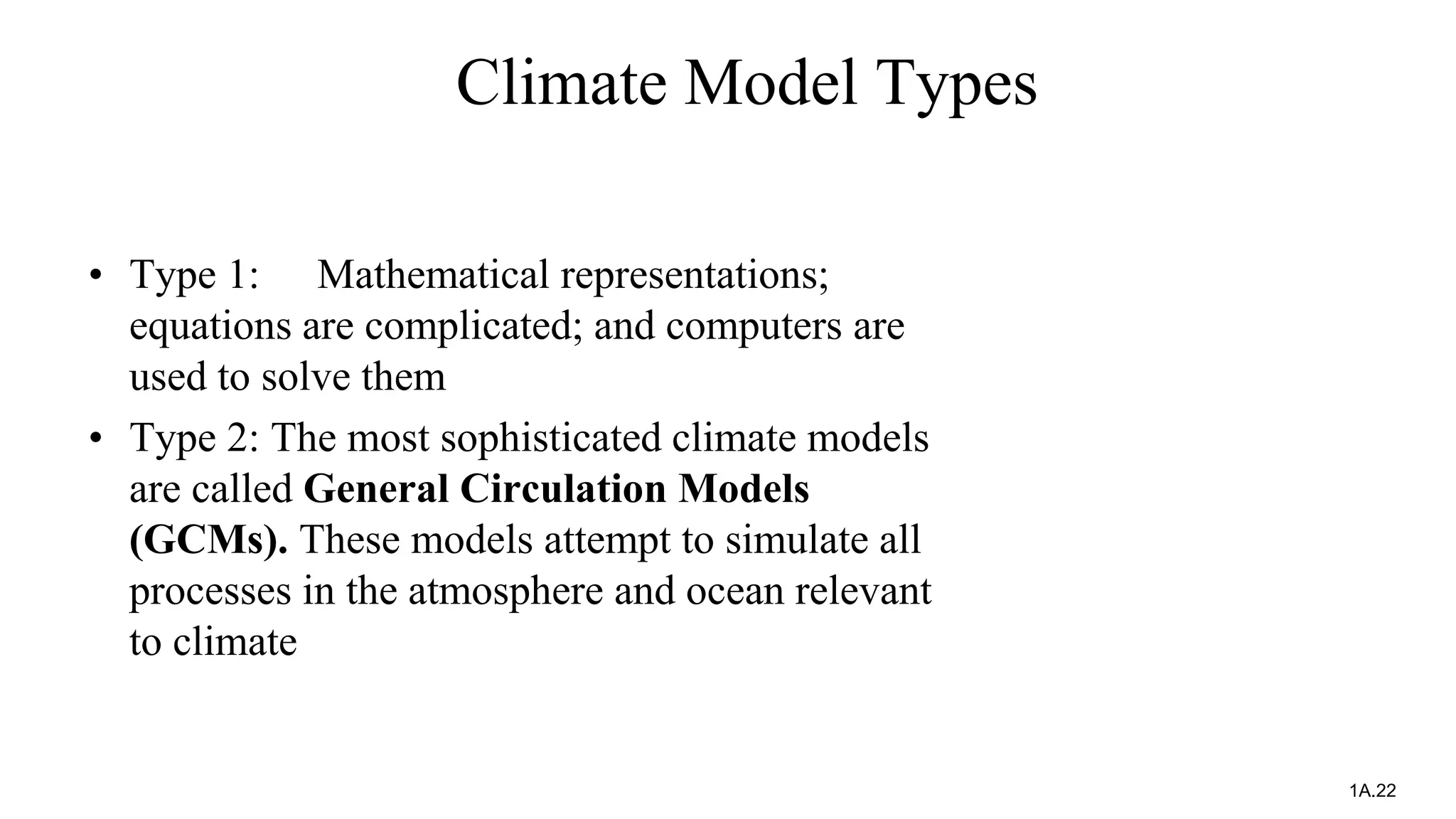 Lesson 7 Basis for projection of climate change | PDF