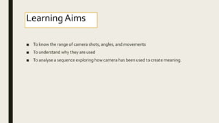Lesson 7 camera shots | PPTX
