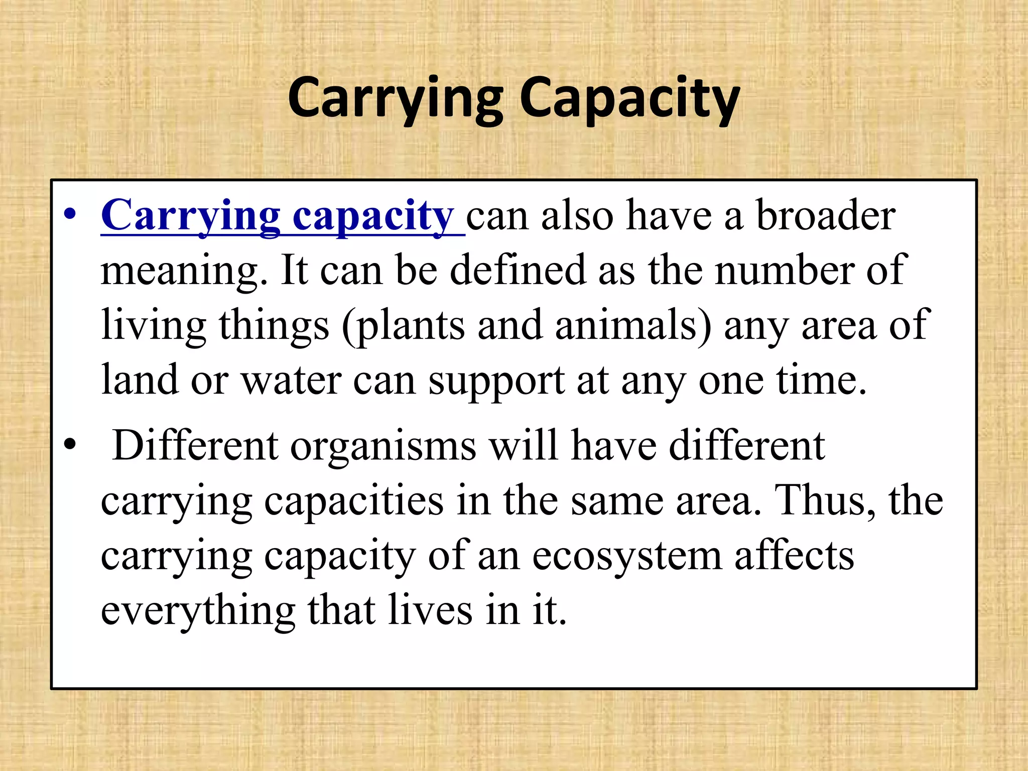 Lesson 7 Environmental carrying capacity | PDF