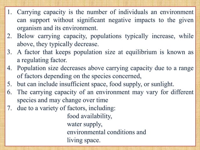 Lesson 7 Environmental carrying capacity | PDF | Biological Sciences ...