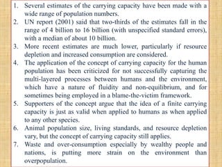 Lesson 7 Environmental carrying capacity | PDF