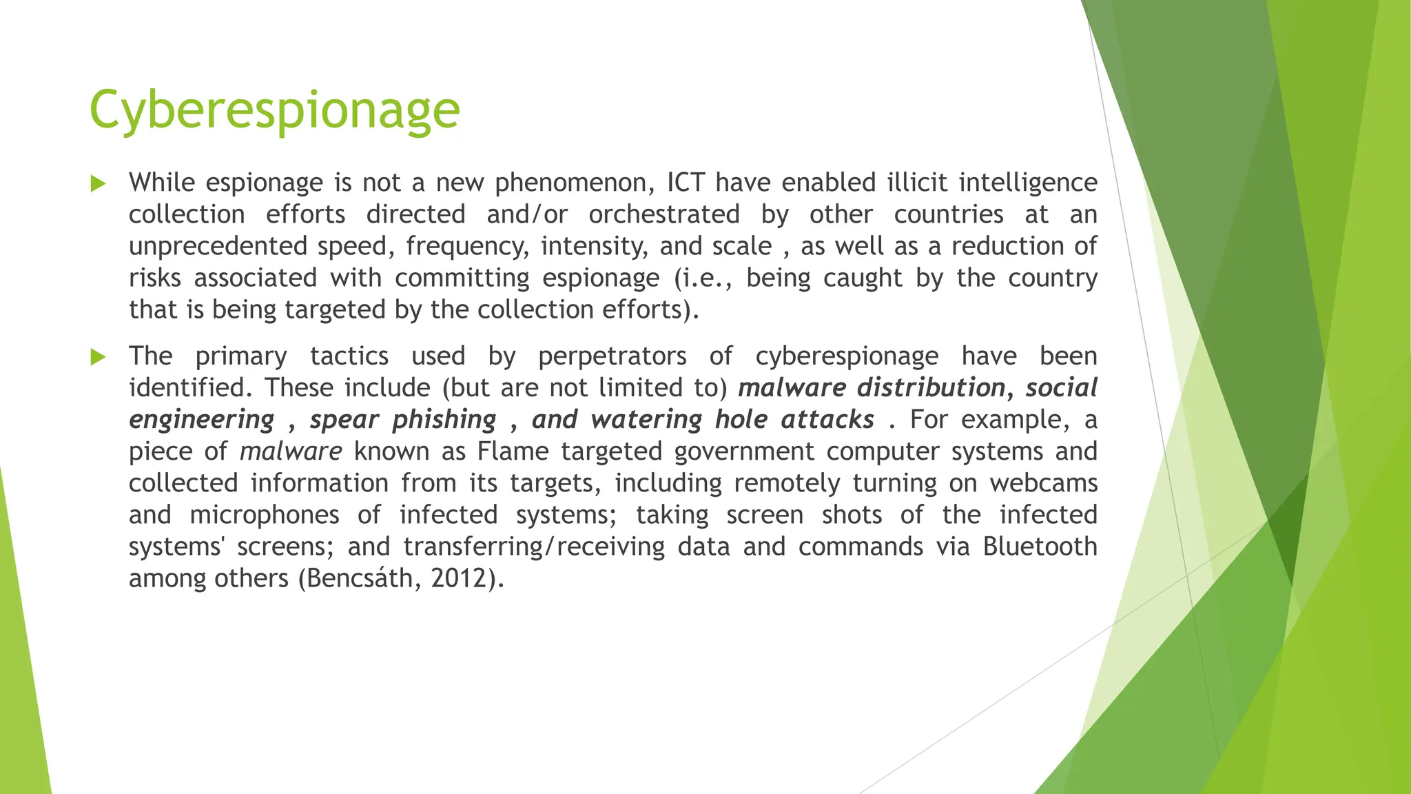 Lesson7-Hacktivism, Terrorism, Espionage, Disinformation Campaigns and ...