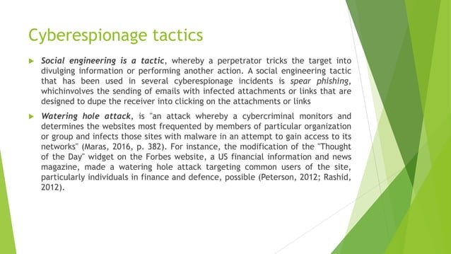 Lesson7-Hacktivism, Terrorism, Espionage, Disinformation Campaigns and ...