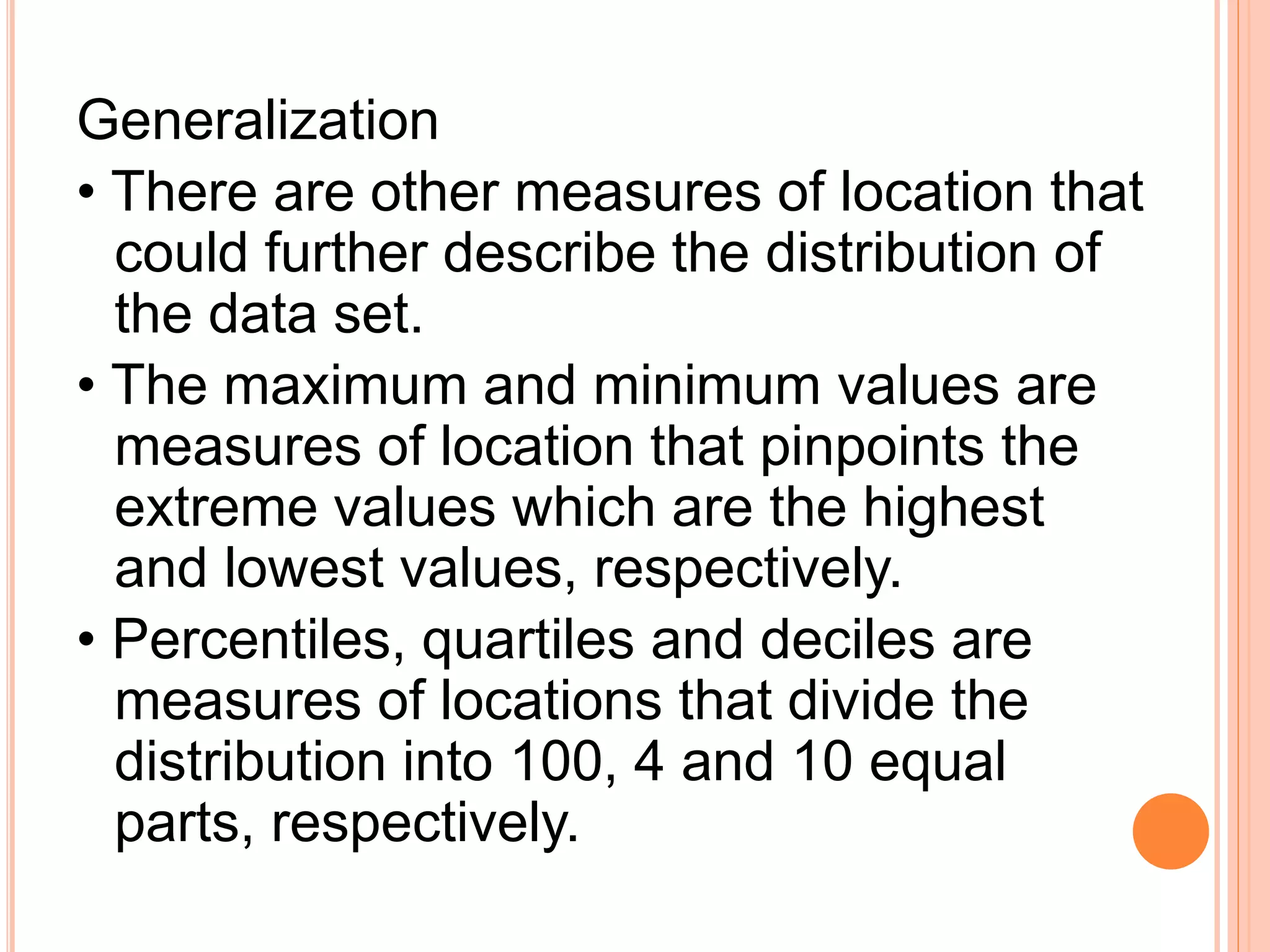 Lesson 7 other measures of location | PPTX
