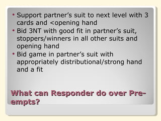 Lesson 7 Pre Empting | PPT