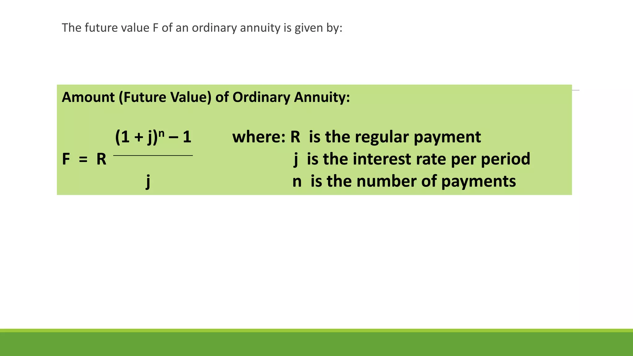 Lesson 7 simple annuity | PPTX