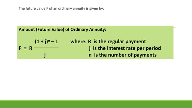 Lesson 7 simple annuity | PPTX | Stocks and Bonds | Personal Investing