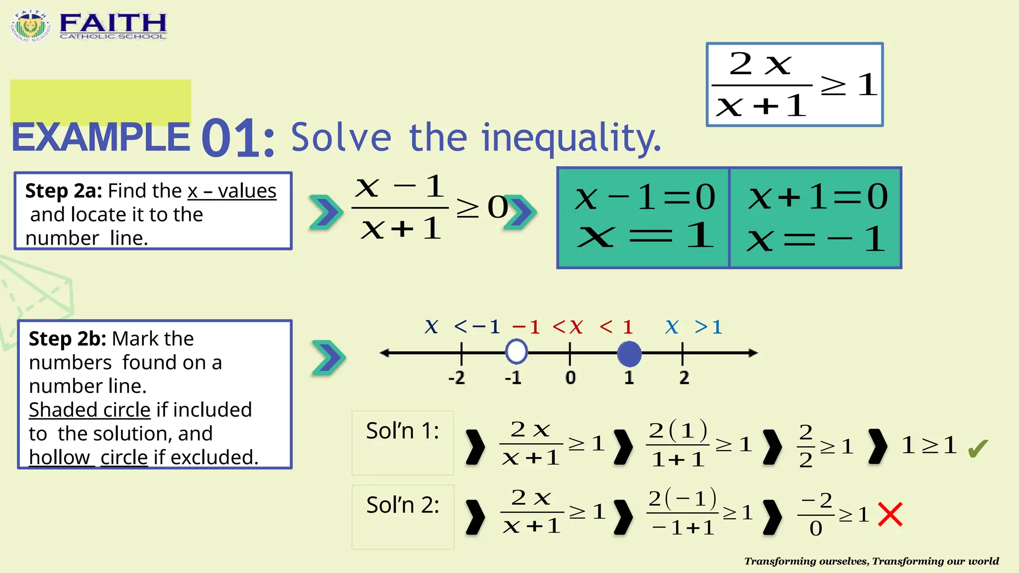 Lesson 7 Solving Rational Inequalities Pptx