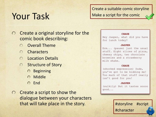 Unit 306 - Lesson 7 - Storyline & Script | PPT