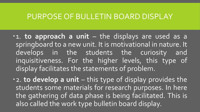 Lesson 7 the bulletin board display & the multi-purpose board | PPTX ...