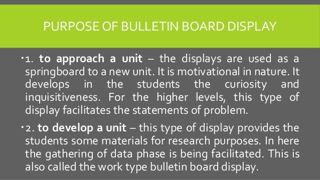Lesson 7 The Bulletin Board Display The Multi purpose Board lesson-7-the-bulletin-board-display-the-multi-purpose-board