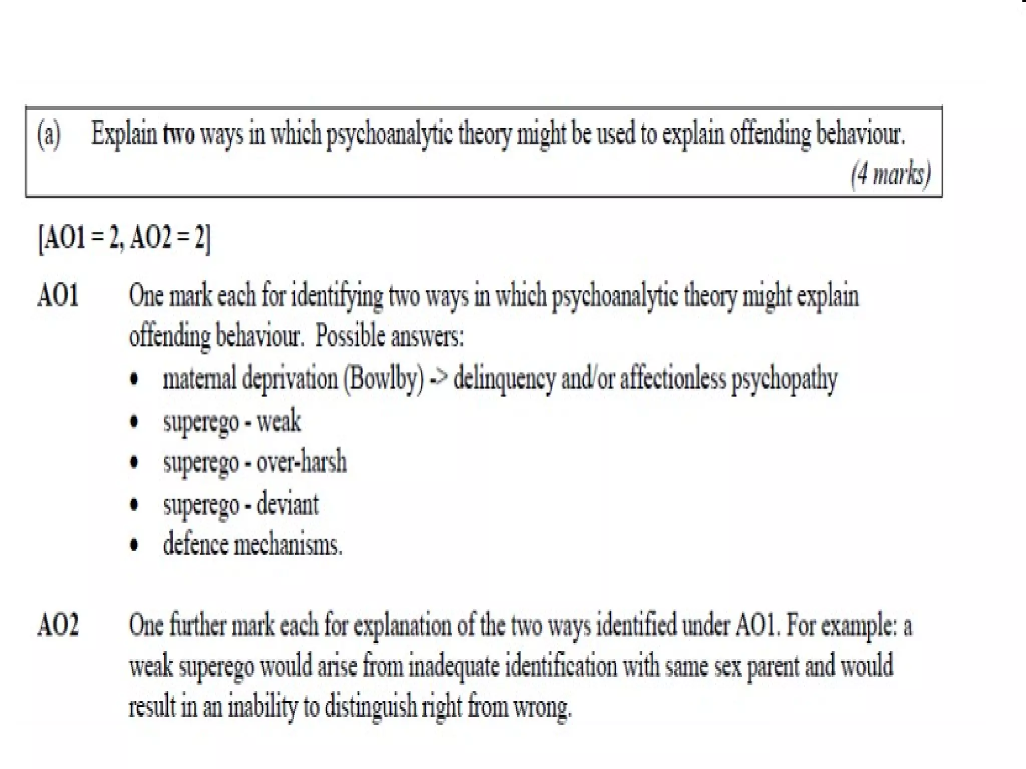 Lesson 7 theories of offending psychodynamic | PPT