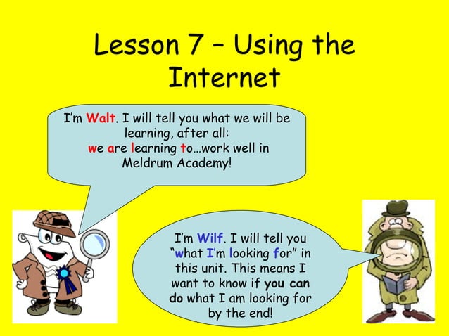 Lesson 7 Using the Internet | PPT | Search | Internet