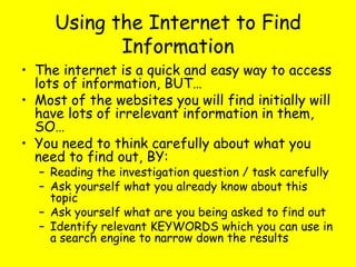 Lesson 7 Using the Internet | PPT
