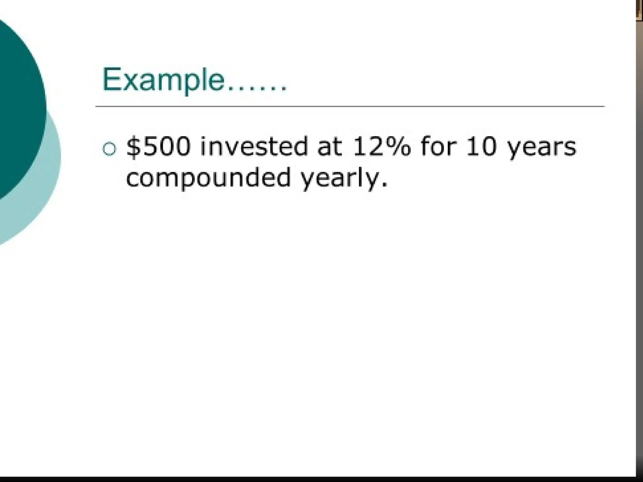 Compound Interest (business mathematics.ppt