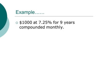 Compound Interest (business mathematics.ppt