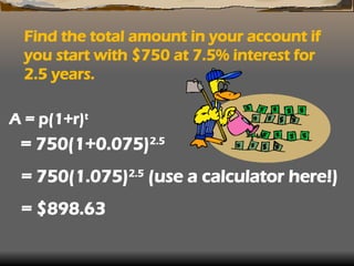 Compound Interest (business mathematics.ppt