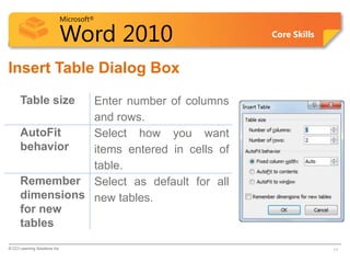 Word Lesson 7A PPT | PPTX