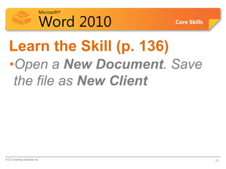 Word Lesson 7A PPT | PPTX