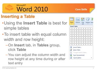 Word Lesson 7A PPT | PPTX