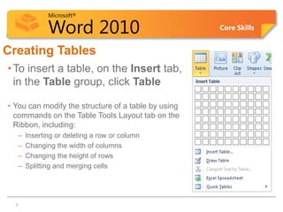 Word Lesson 7A PPT | PPTX