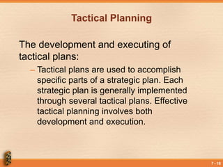 Lesson 7 Basic Elements of Planning and Decision Making | PPT