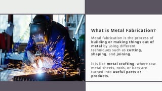 Lesson 7 Basic Metal Fabrication Techniques Cutting Shaping Welding