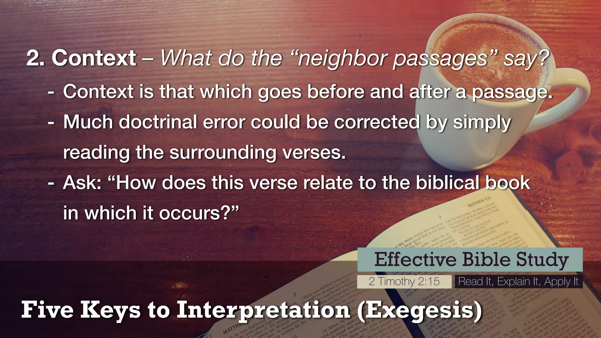 Biblical Exegesis (Effective Bible Study) | PDF