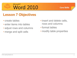 Word Lesson 7B PPT | PPTX