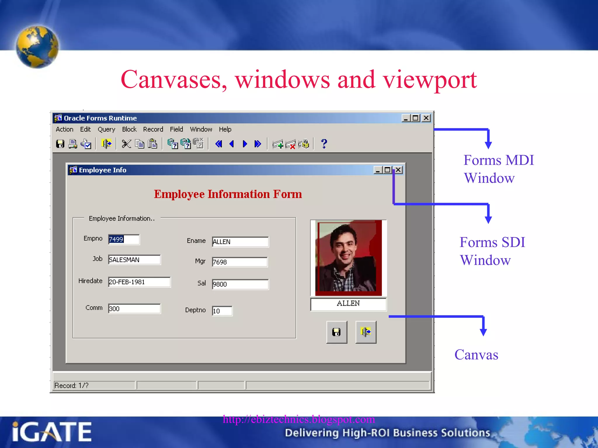 Oracle Forms-Canvas types | PPT