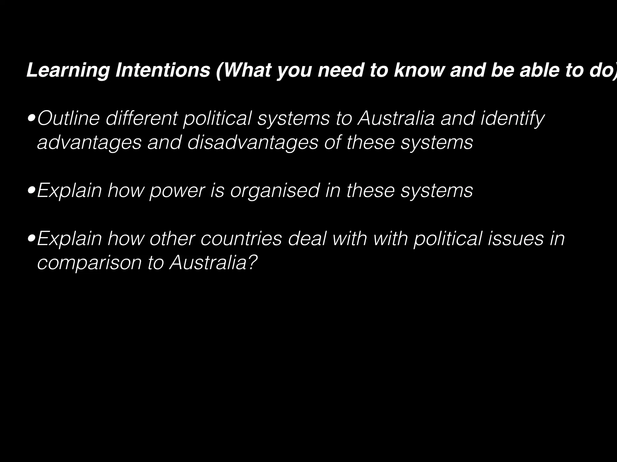Lesson 7 comparison of australia's political system to others | PDF ...