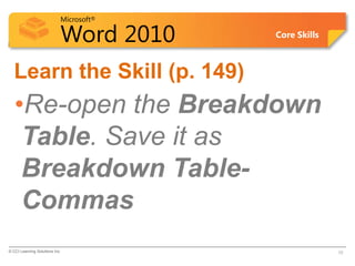 Word Lesson 7C PPT | PPTX