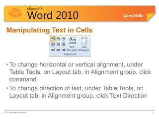 Word Lesson 7C PPT | PPTX