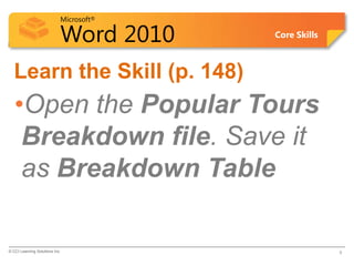 Word Lesson 7C PPT | PPTX