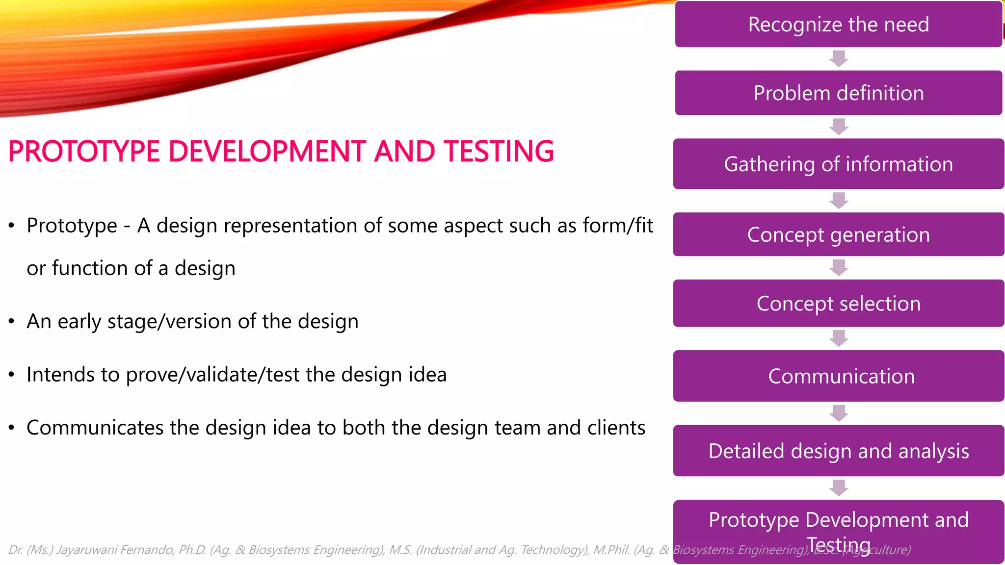 Prototype development & testing | PPTX