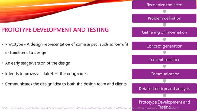 Prototype development & testing | PPTX