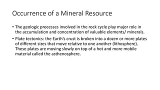 Lesson 7 Earth and Earth Resources - Mineral Resources.pptx