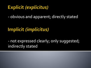 Reading_Lesson 7 Explicit and Implicit Claims in a Text | PPTX