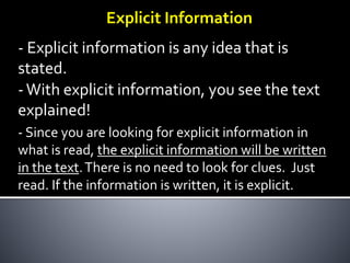 Reading_Lesson 7 Explicit and Implicit Claims in a Text | PPTX
