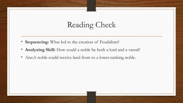 Lesson 7 feudalism and manor life | PPTX