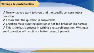 Lesson 7 Formulating the Research Questions.pptx