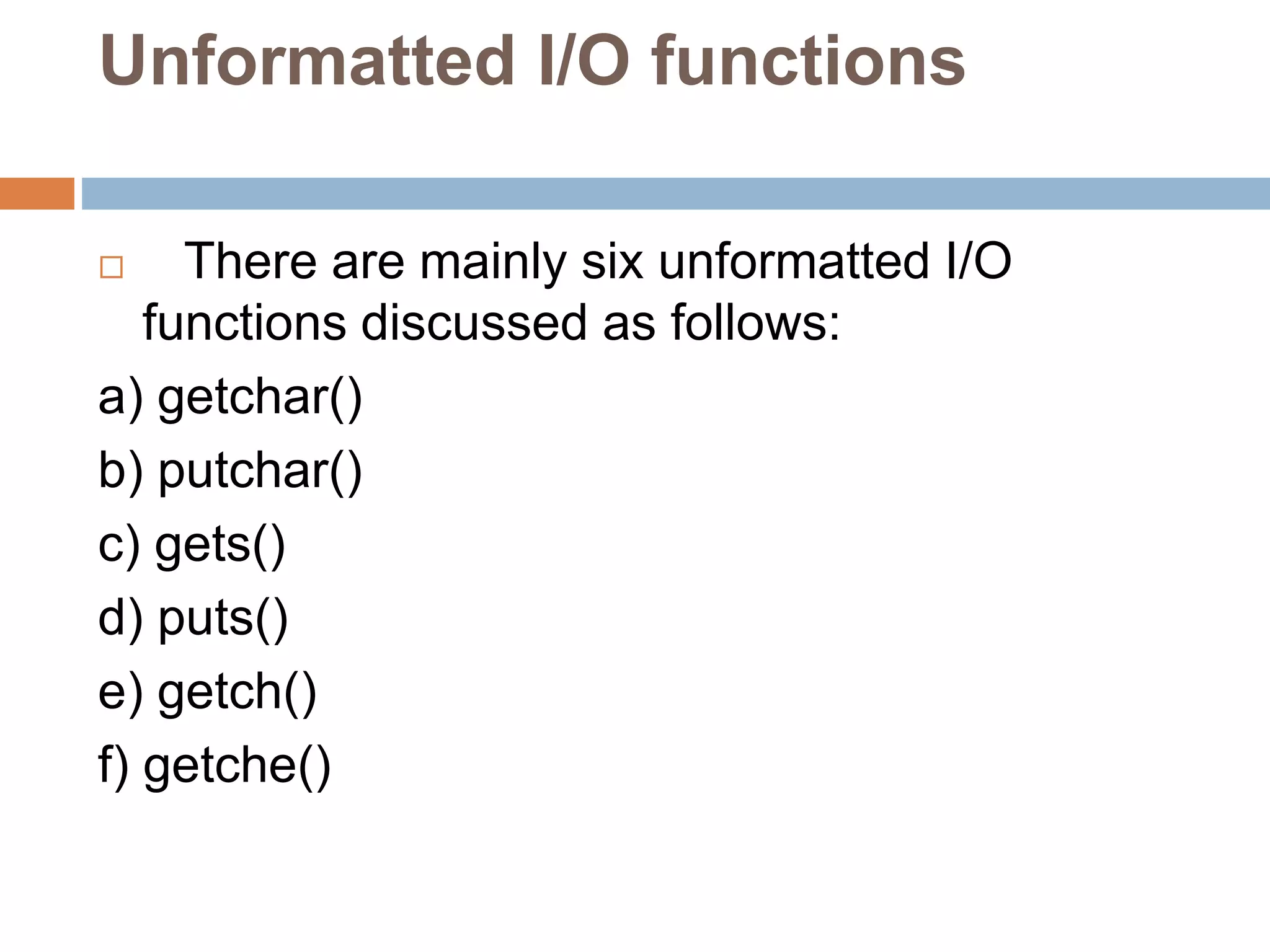 Lesson 7 io statements | PPTX