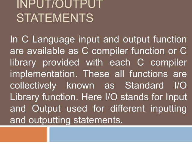 Lesson 7 io statements | PPTX | Programming Languages | Computing