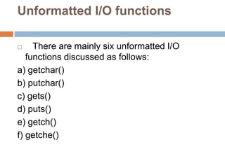 Lesson 7 io statements | PPTX | Programming Languages | Computing