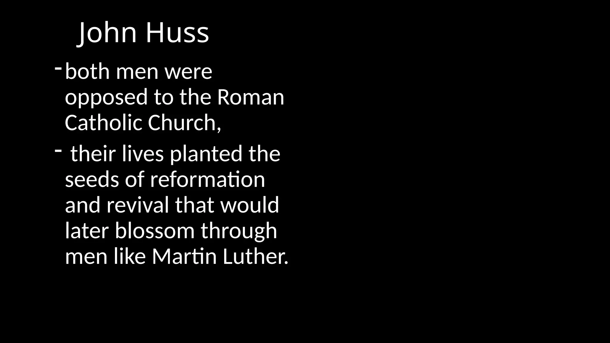 Lesson 7 John Wycliffe & John Huss (history) | PPTX