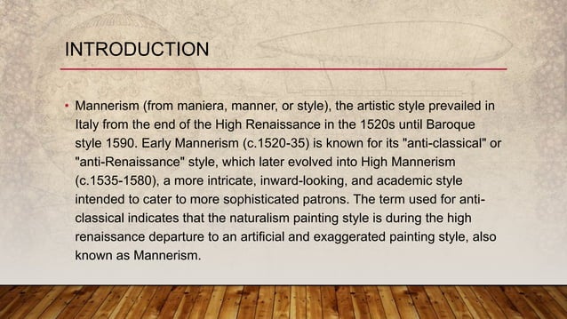 Lesson 7 Mannerism by habla emmanuel | PPT