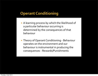 Lesson 7 operant conditioning 2013 | PDF
