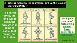 LESSON 7 OVERCOMING OBSTACLES Gird Up The Loins Of Your Mind.pptx