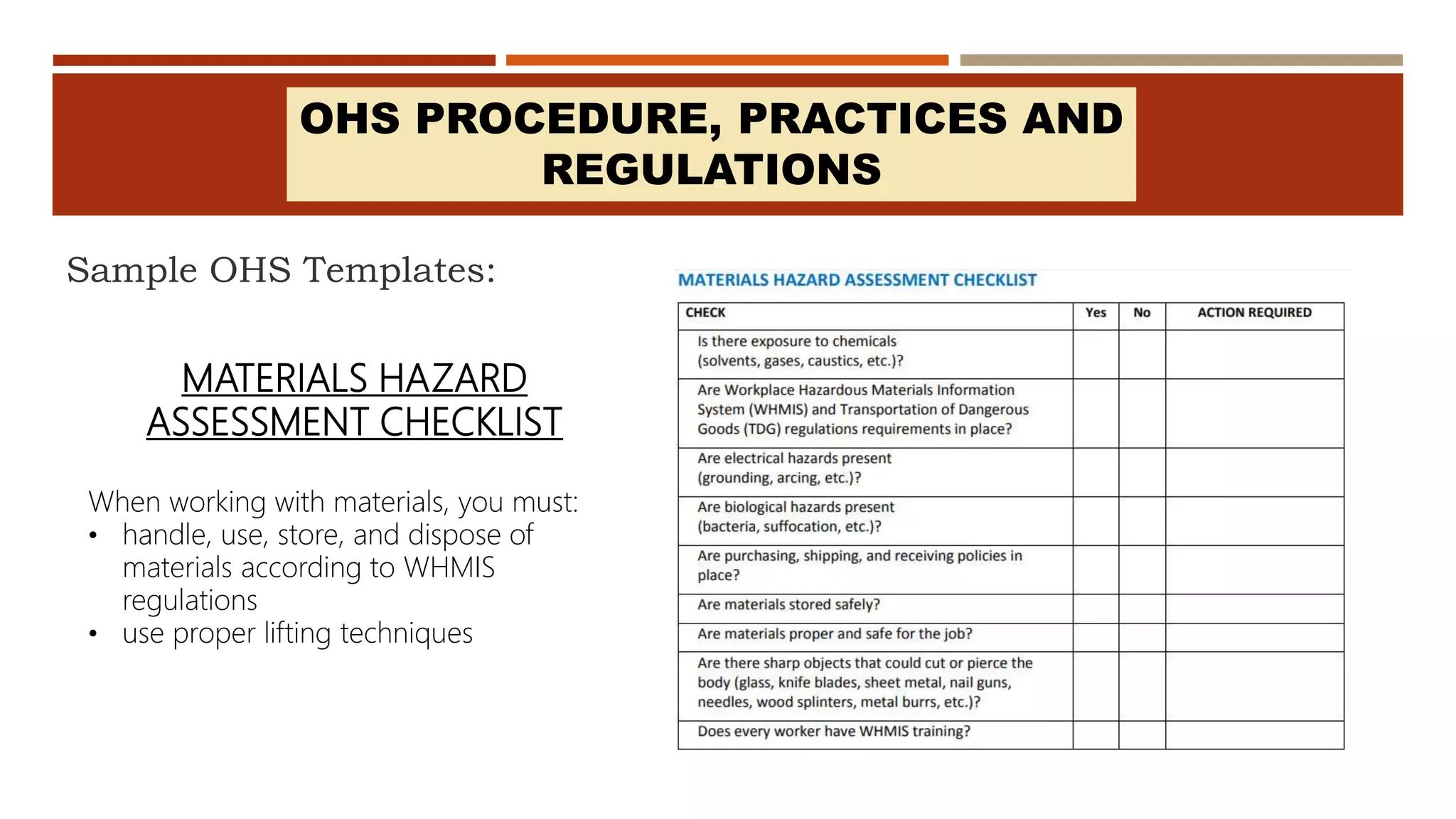 Lesson 7_Practice Occupational Health and Safety Procedures (LO3) | PPTX